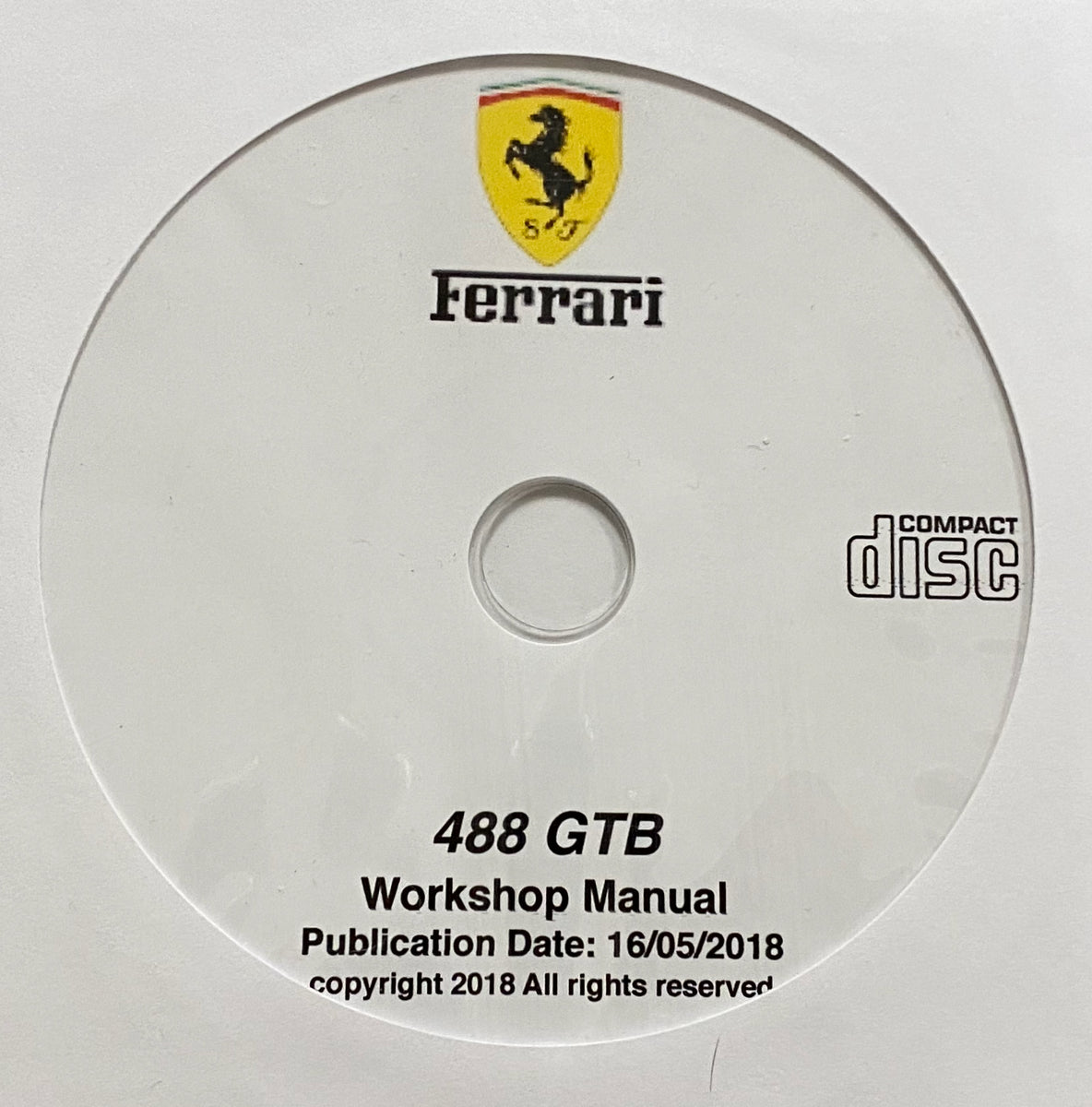 2015-2020 Ferrari 488 GTB Workshop Manual – Schiff European