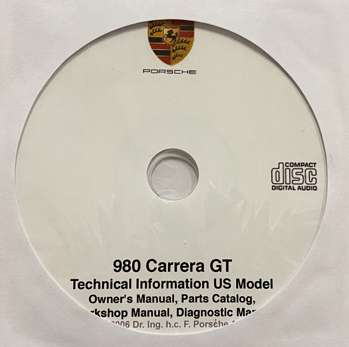 Porsche 980 Carrera GT Technical Information US Models – Schiff European